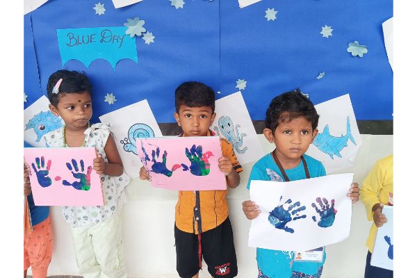 LKG – B Art class - NMS School